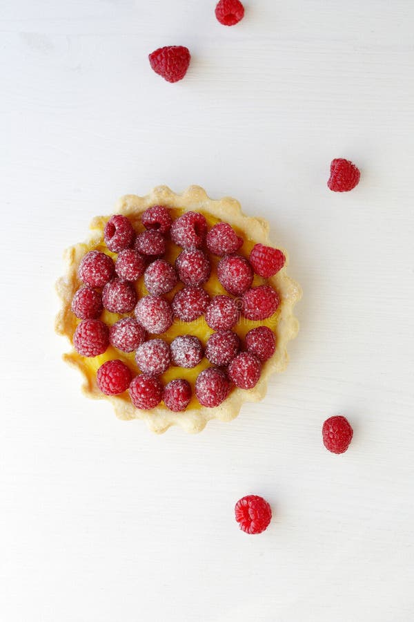 Summer raspberry tart stock photo. Image of homemade - 66160030