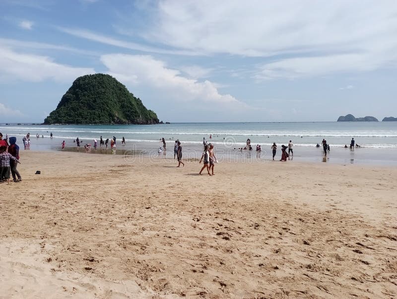 Summer on Red Island Beach Banyuwangi, Indonesia Editorial Photo ...