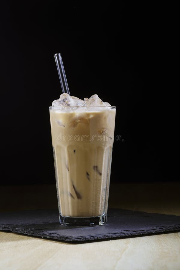 Summer Refreshing Cocktail with Ice, Close-up Cold Coffee, Stock Image ...