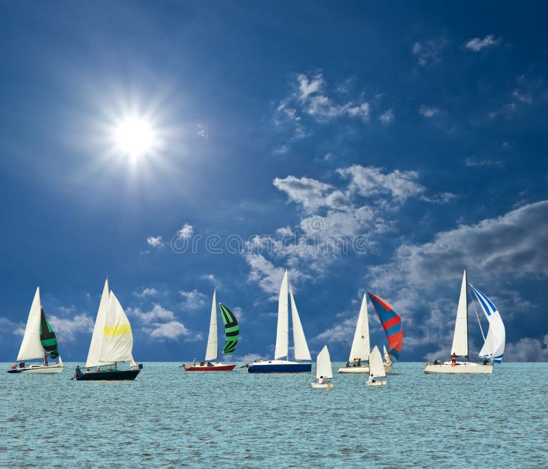 Regatta stock image. Image of fast, sail, regatta, competition - 7620299