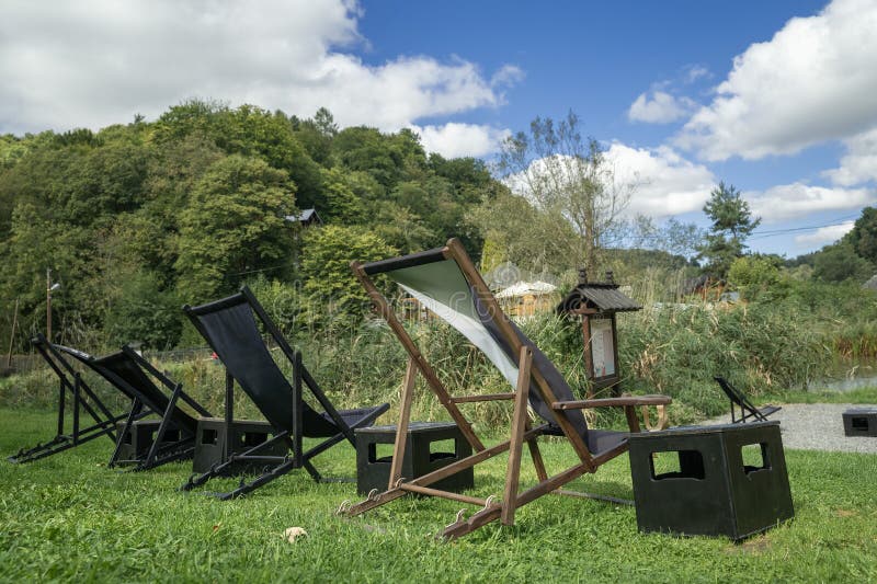 Summer Rest in the Bosom of Nature Stock Photo - Image of shrub, yellow ...