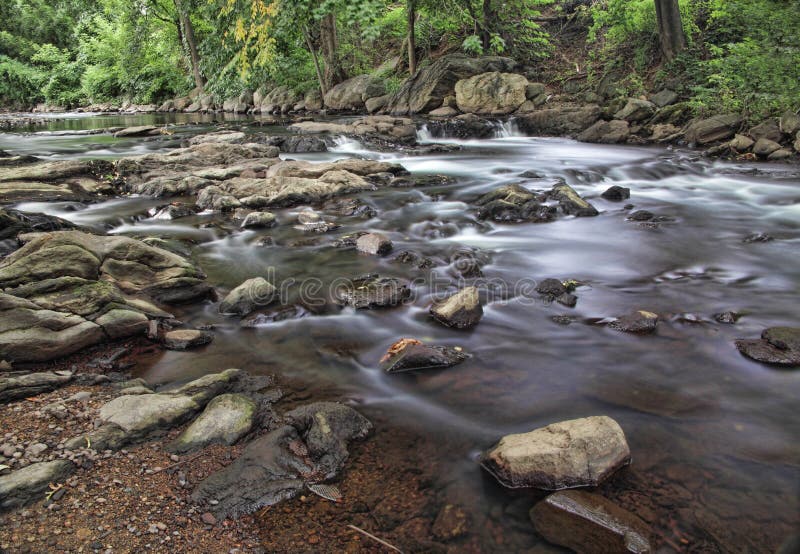 Summer River stock photo. Image of height, falls, rapid - 11044430