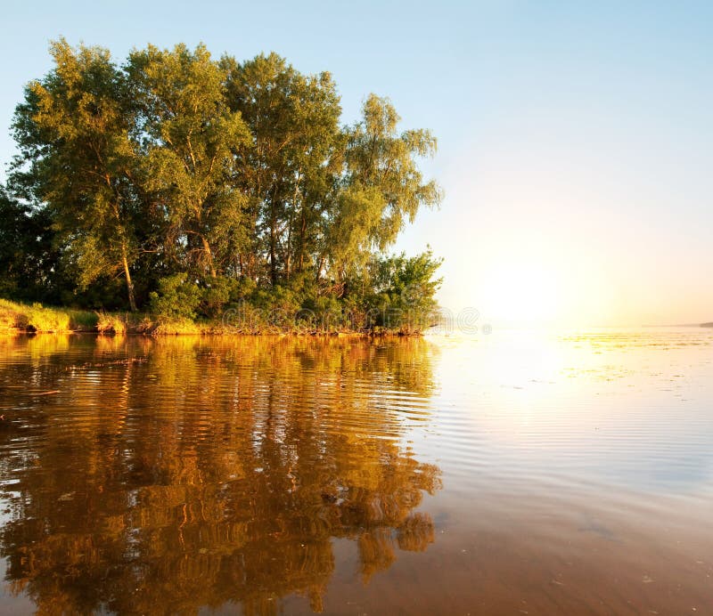 Summer river stock photo. Image of trees, storm, environment - 54190304