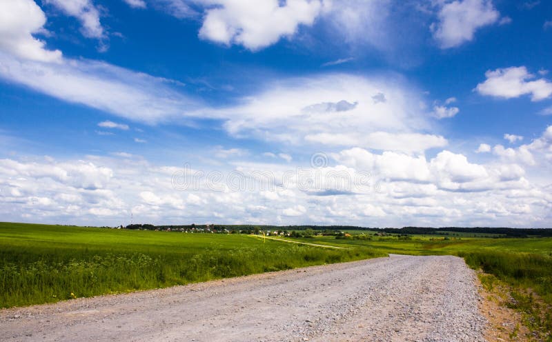 Summer road stock photo. Image of dirt, sand, drive, rural - 13347444