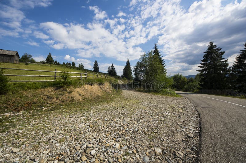 Summer road stock image. Image of forest, nature, panorama - 65429809