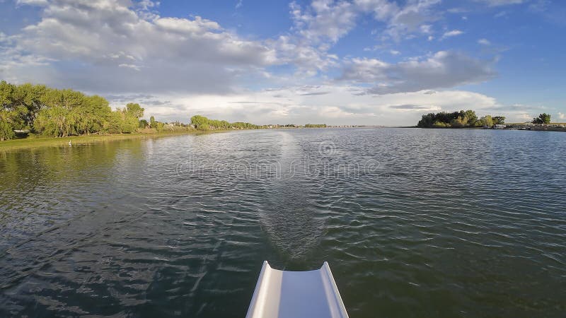 Summer Rowing on Boyd Lake in Colorado - POV Stock Photo - Image of ...