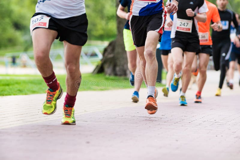 Summer Running Race in the Park Stock Photo - Image of healthy, racing ...