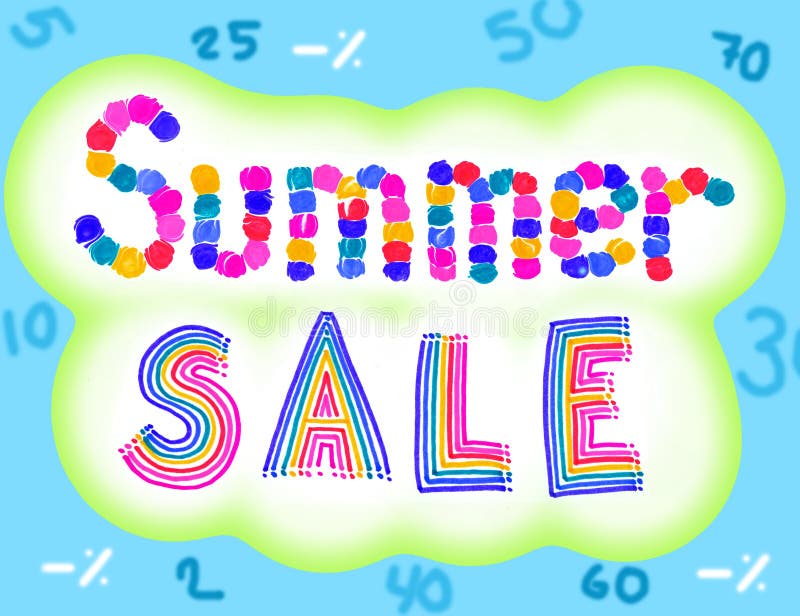 Summer sale stock photo. Image of colorful, poster, sale - 29501884