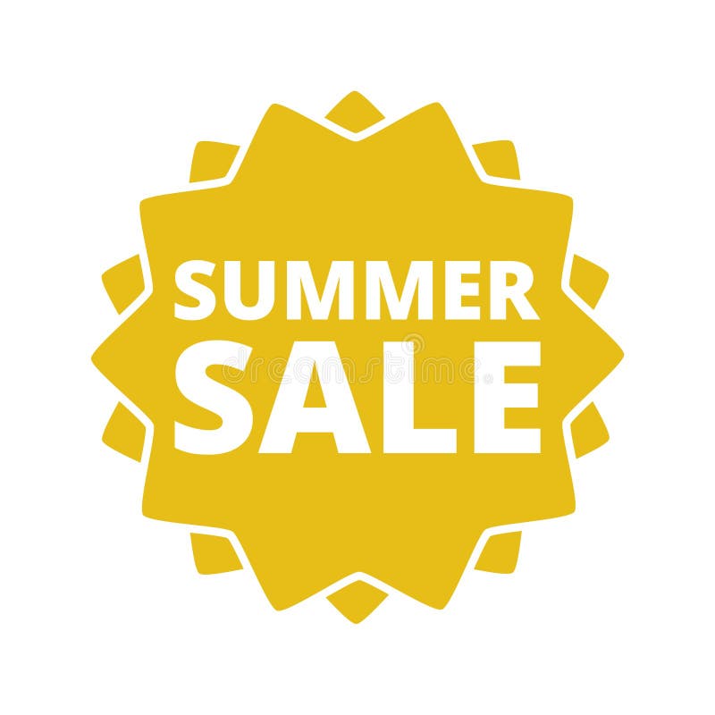 Summer Sale Button Sign Icon Stock Vector - Illustration of retail ...