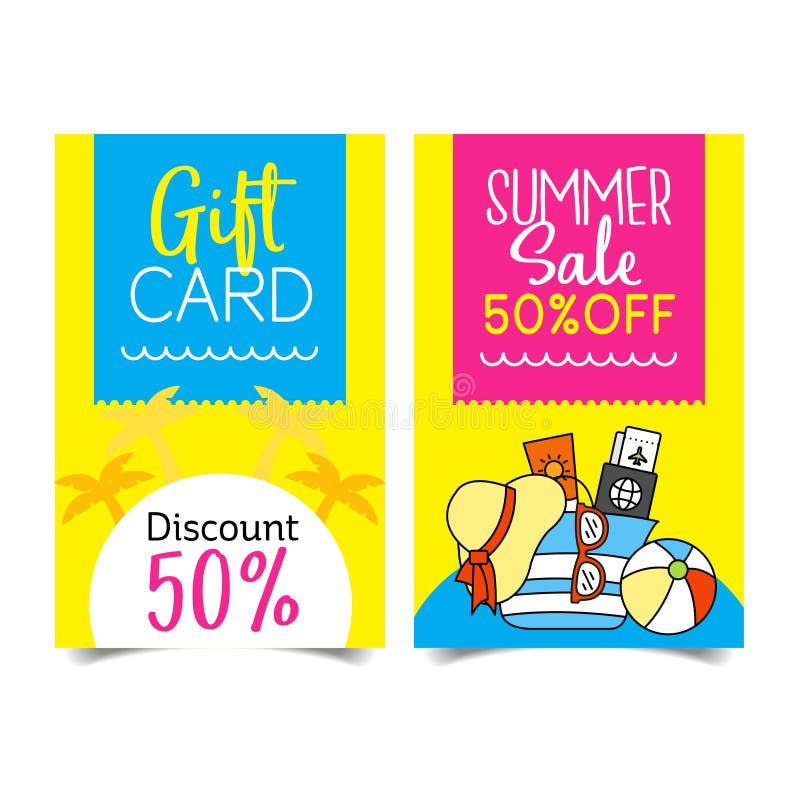 Summer Sale coupon. stock illustration. Illustration of season - 97267897