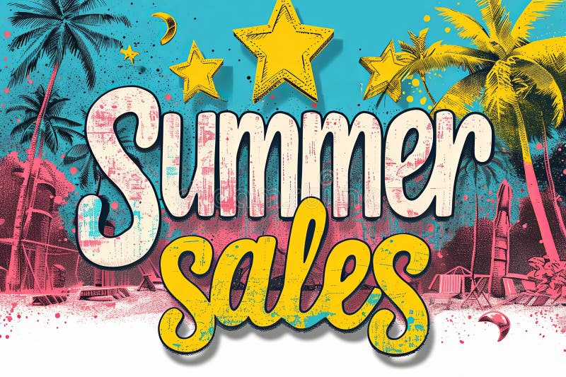 Summer Sale Logo Vector Illustration Generative AI Stock Illustration ...