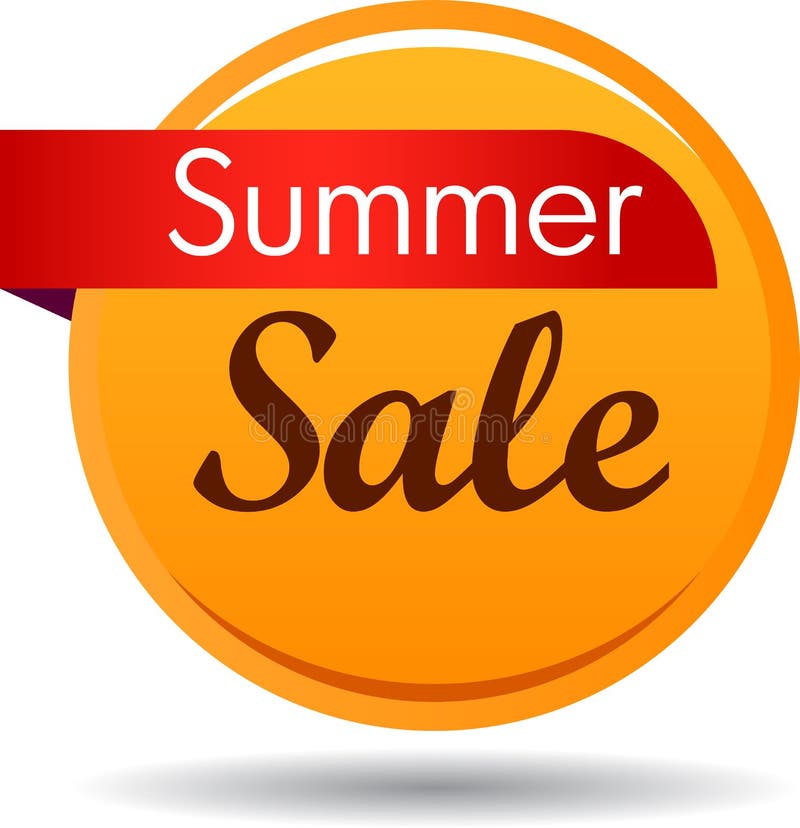 Summer sale web button stock vector. Illustration of abstract - 119476509