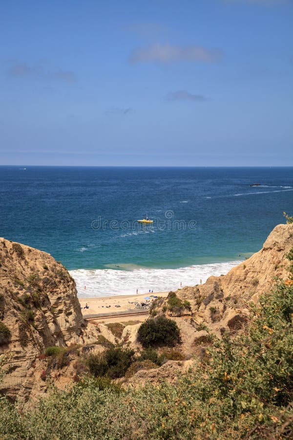 Summer at the San Clemente State Beach Stock Image - Image of coast ...