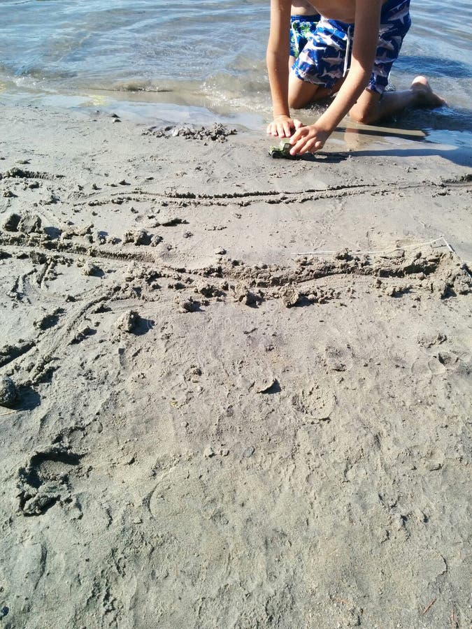 Summer sand fun editorial photo. Image of enjoying, child - 57680801