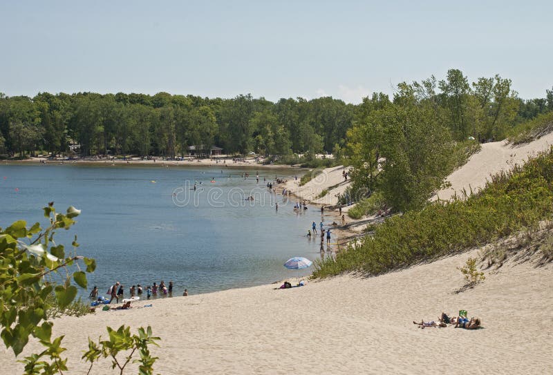Summer, sand and lake stock image. Image of prince, scenic - 16251285