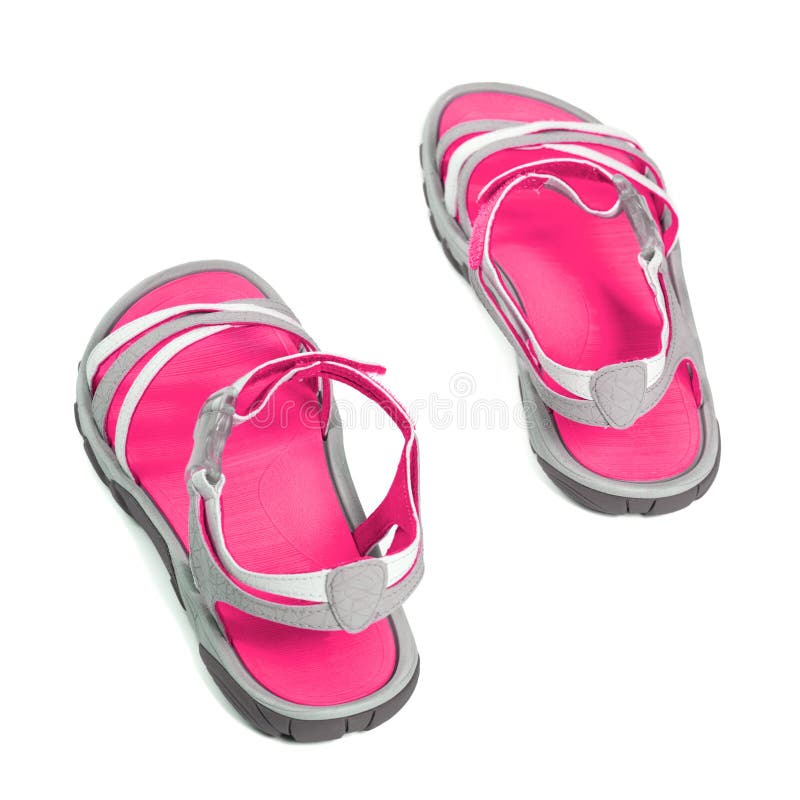 Summer sandals.Top view stock photo. Image of cross - 185229988