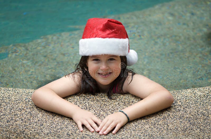 Summer Santa Christmas stock image. Image of vacation - 22193319