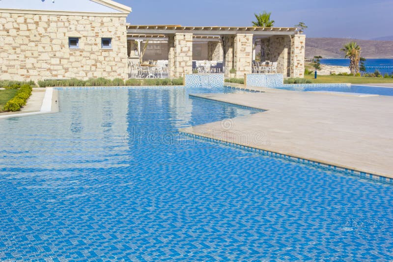 Summer Scene stock photo. Image of turkey, pool, rock - 59698358