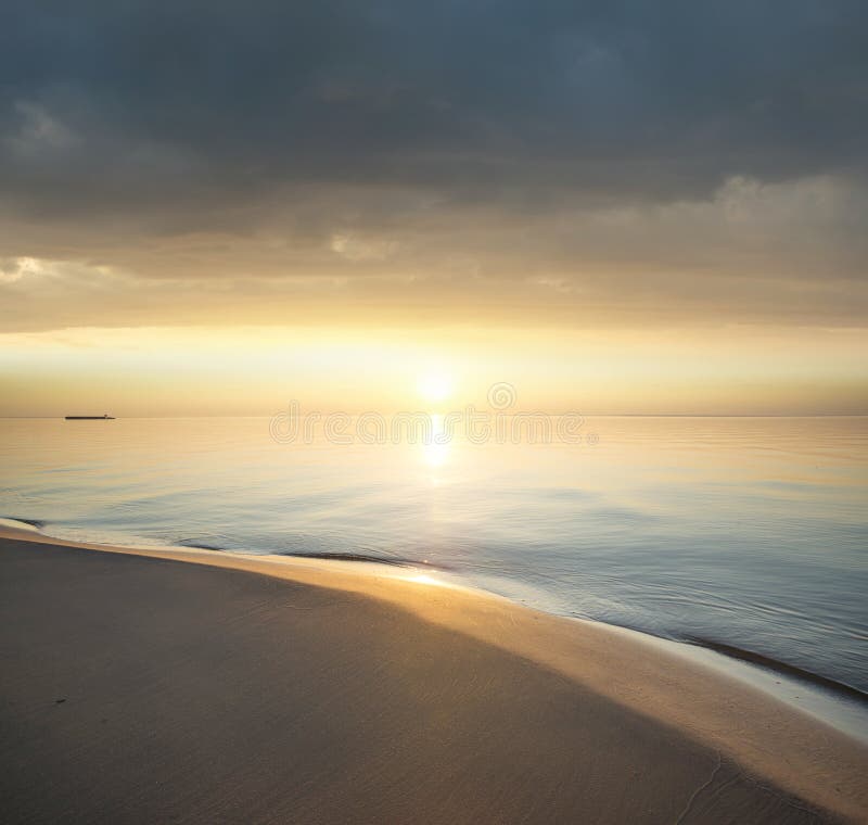 Summer seascape stock photo. Image of scenic, sunlight - 114556192