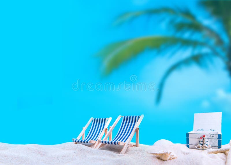 Summer Season on the Beach. Relax Holiday Stock Image - Image of ...