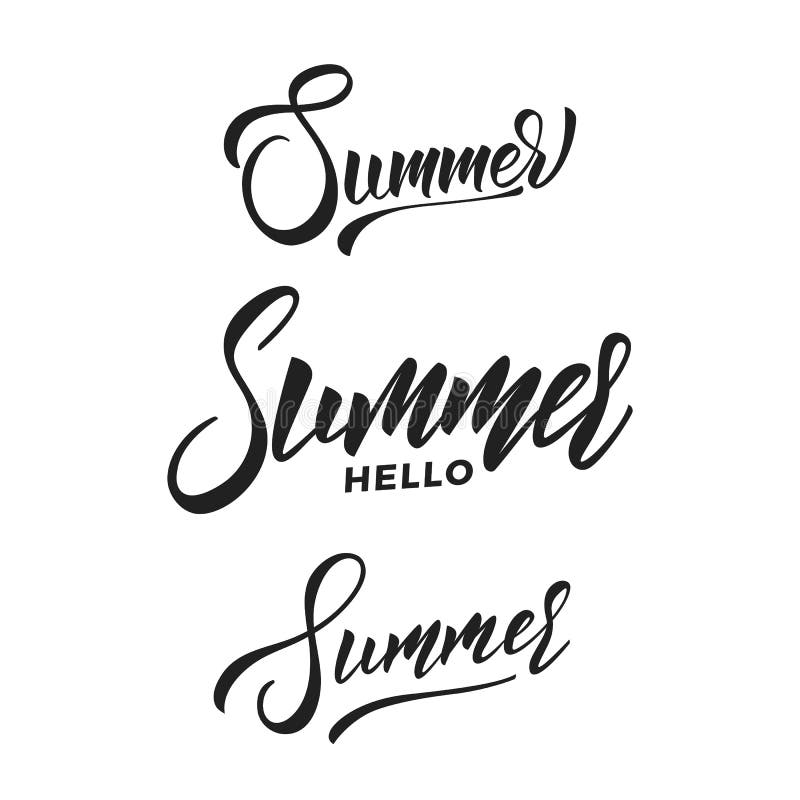 Summer Script Stock Illustrations – 10,099 Summer Script Stock ...