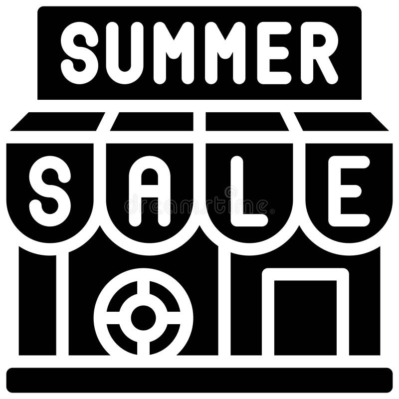 Summer Shop Icon, Summer Vacation Related Vector Stock Vector ...