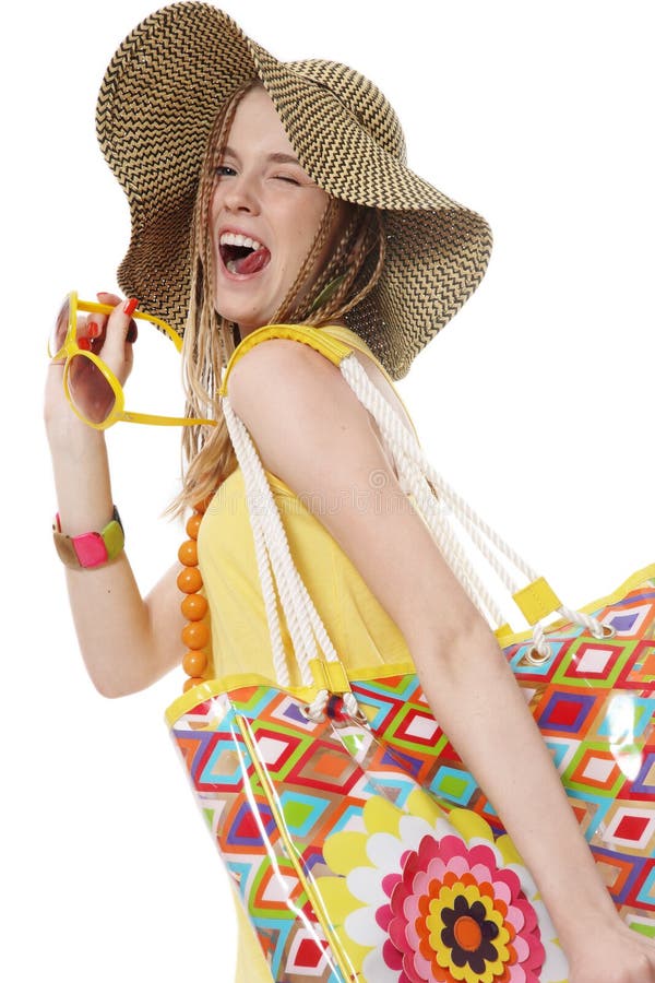 Summer shopping stock image. Image of white, fresh, blonde - 10256101