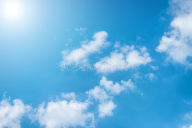 Sky on the Afternoon with Clouds Stock Photo - Image of bright, color ...