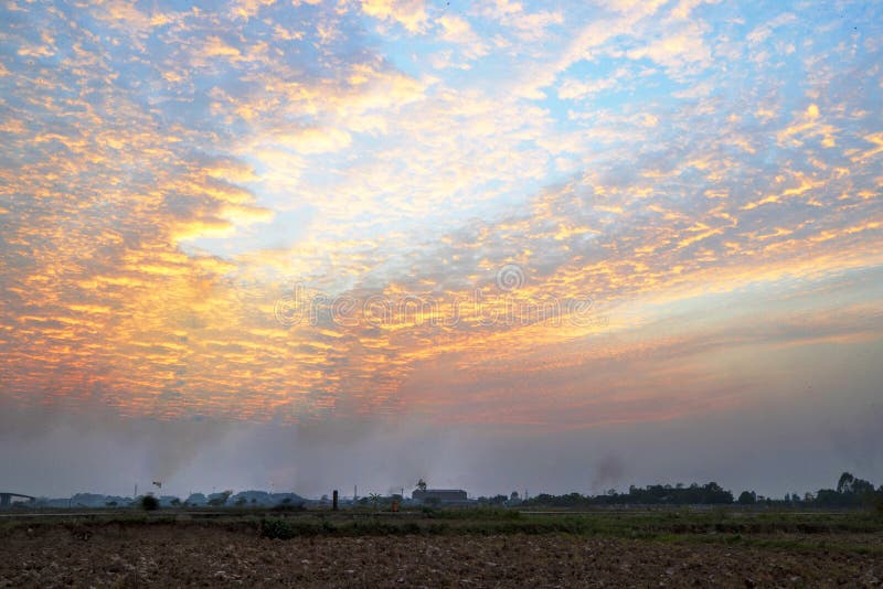Summer sky in overcast day stock image. Image of lonely - 249581267