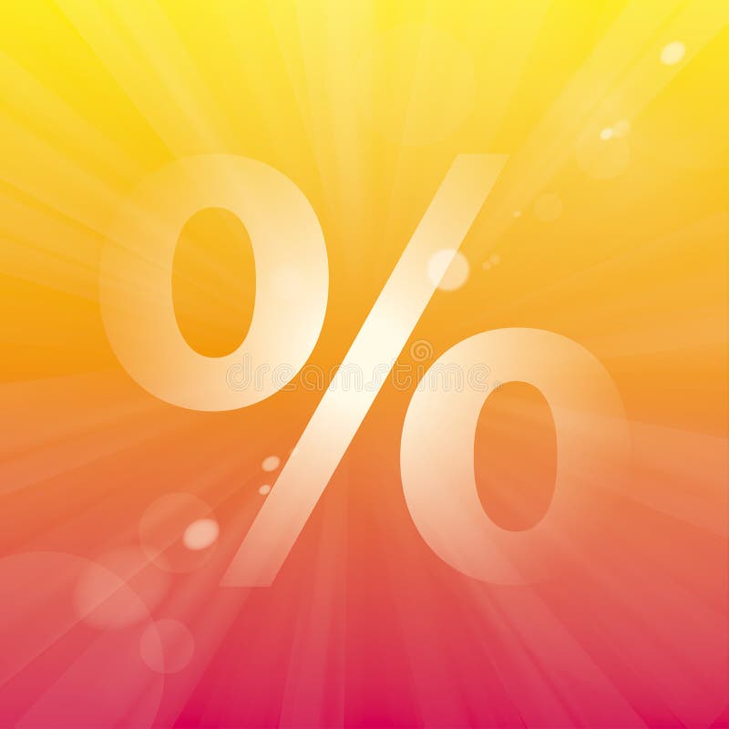 Summer Sky Percent stock vector. Illustration of percents - 190529516