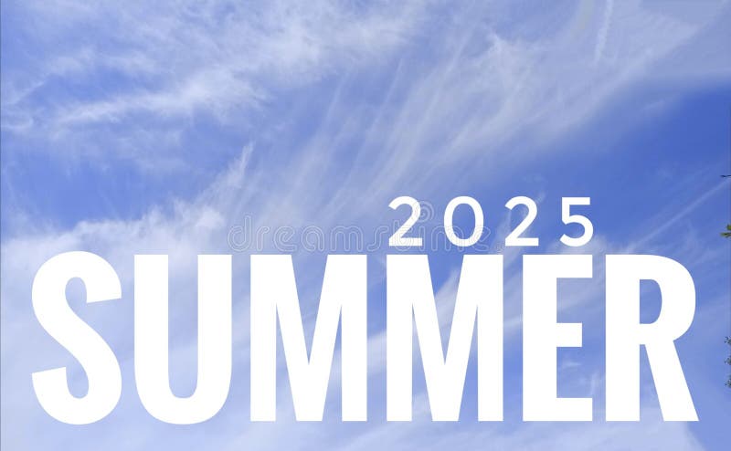 Summer 2025 Sky Text Page Header Stock Photo - Image of header, page ...