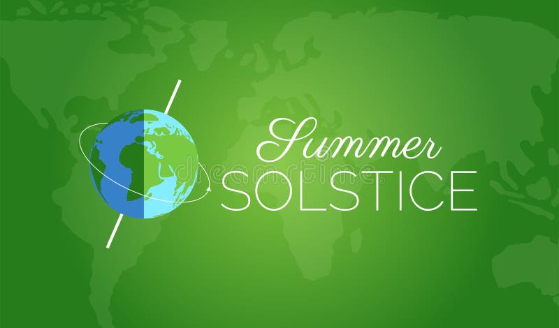Summer Solstice Background Illustration Stock Vector - Illustration of ...