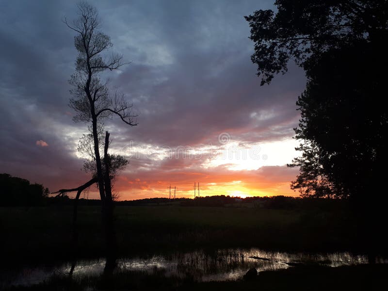 Summer solstice sunset stock photo. Image of july, solstice - 122333314