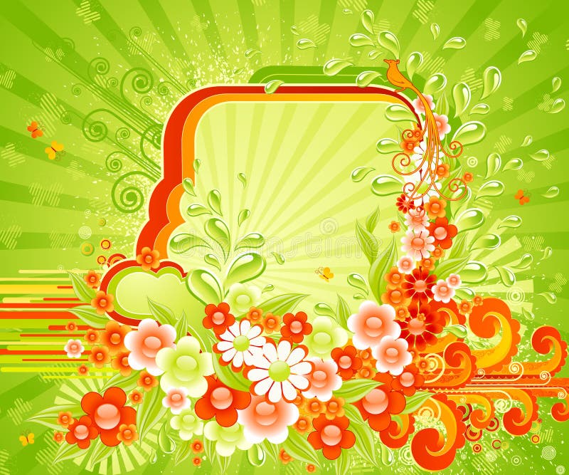 Summer splash. stock vector. Illustration of graphic, decorative - 5013537