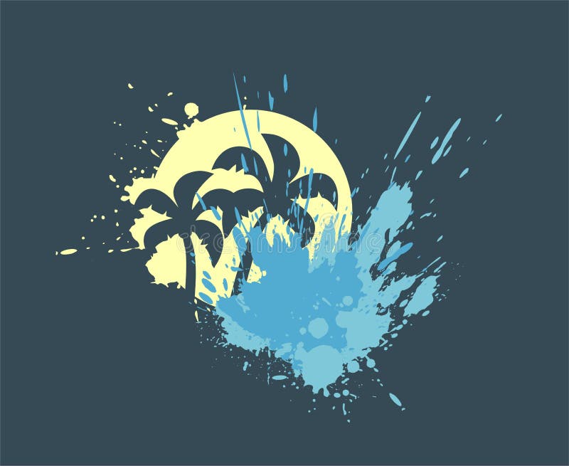Summer splash illustration stock vector. Illustration of holidays ...