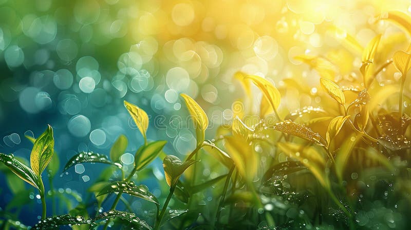 Summer and Spring Energy Abstract Background Stock Photo - Image of ...