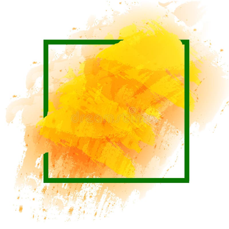 Summer, Spring Season Colors Frame, Modern Border, Blank Template ...