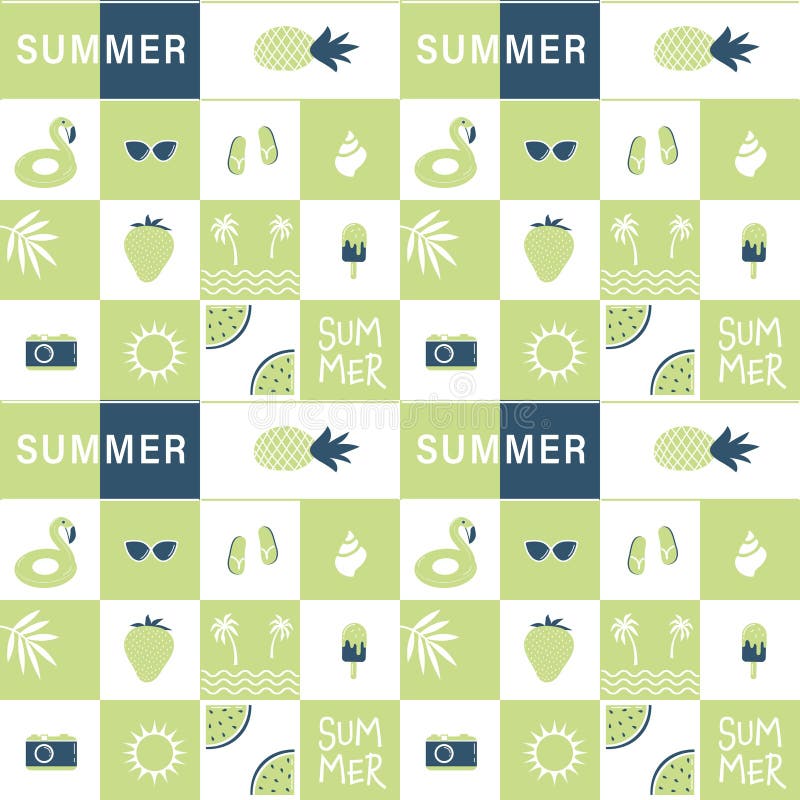 Summer Square Pattern Stock Illustrations – 90,715 Summer Square ...