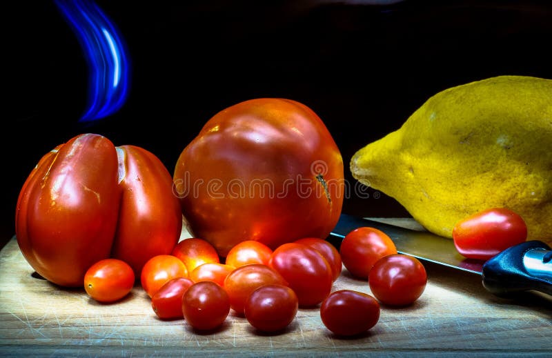 Summer still life stock image. Image of life, knife, lemon - 34476257