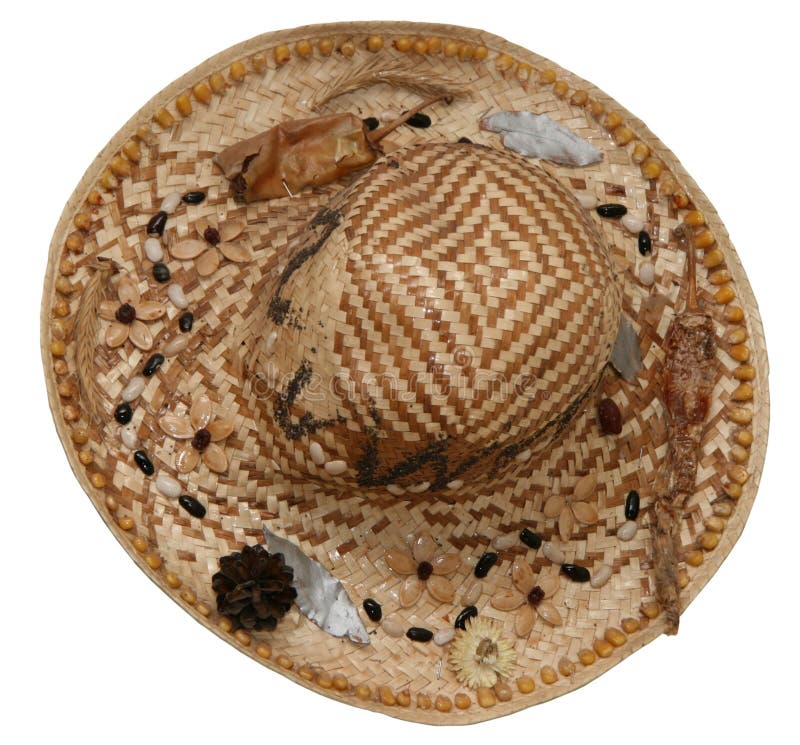 Summer straw hat 1 stock photo. Image of oval, abstract - 7935754