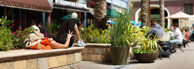 Summer street life editorial photography. Image of couple - 661517