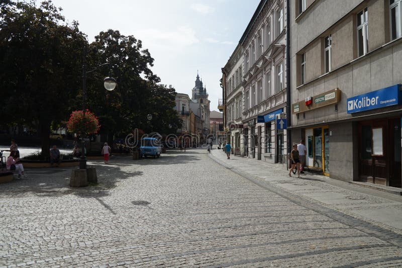 Summer Streets of Przemysl City in Poland. Editorial Stock Photo ...