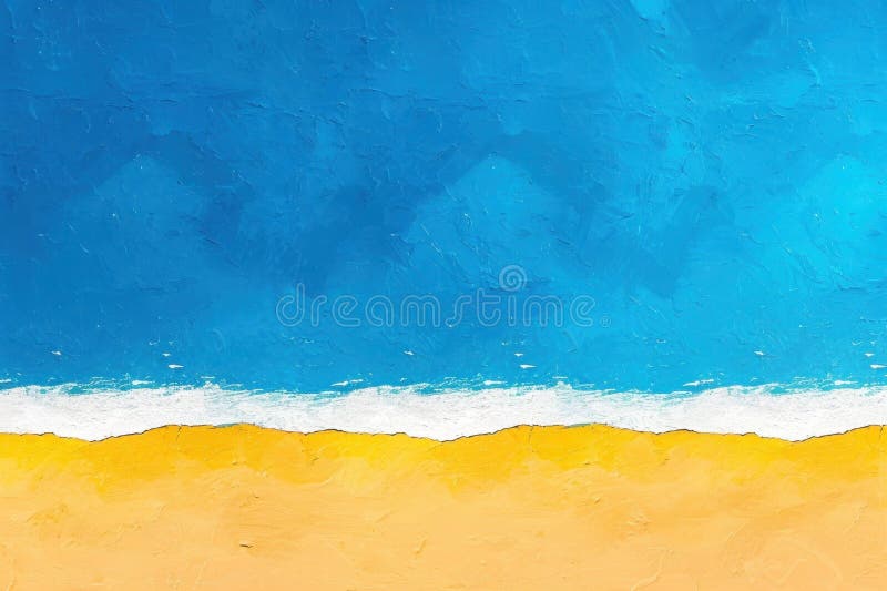 Summer Striped Waves: Blue, Yellow & White Abstract Background with ...