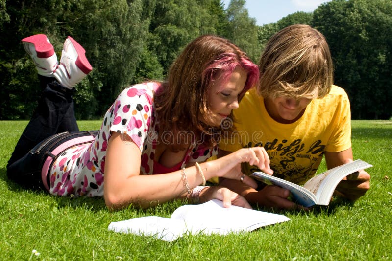 Summer study stock image. Image of smiling, relax, relaxation - 6074127