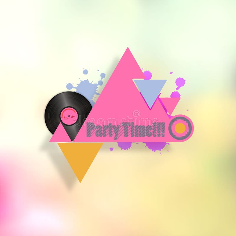 Summer Style Abstract Triangles Text Box Design Vector Stock Vector ...