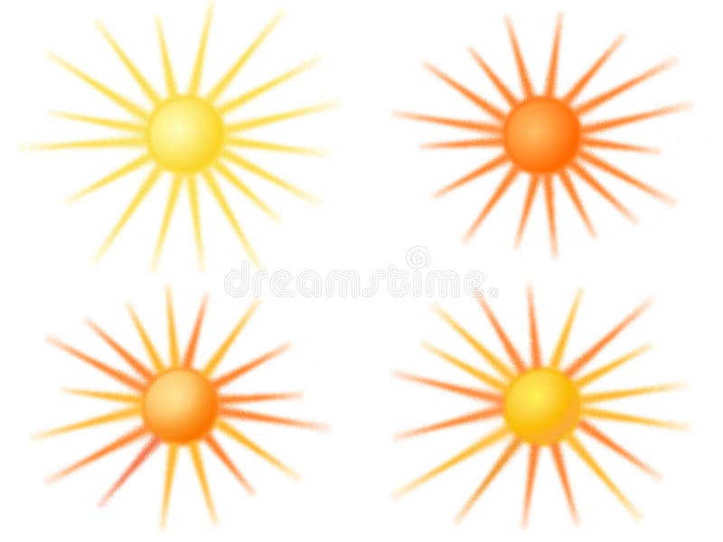 Summer Sun stock illustration. Illustration of modern - 8000635