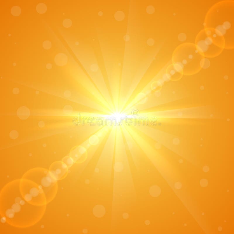 Summer sun burst stock vector. Illustration of dots, golden - 54281498