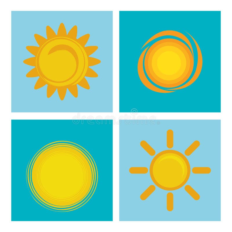 Summer sun design. stock vector. Illustration of glow - 58873856