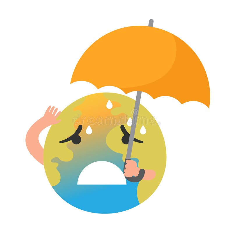 Summer sun feeling hot stock vector. Illustration of prevention - 272869810