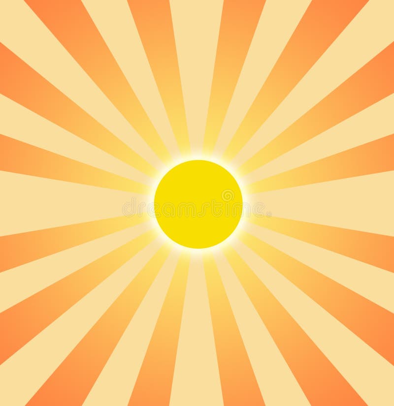 Setting Sun Graphic Clip Art Stock Illustration - Illustration of light ...